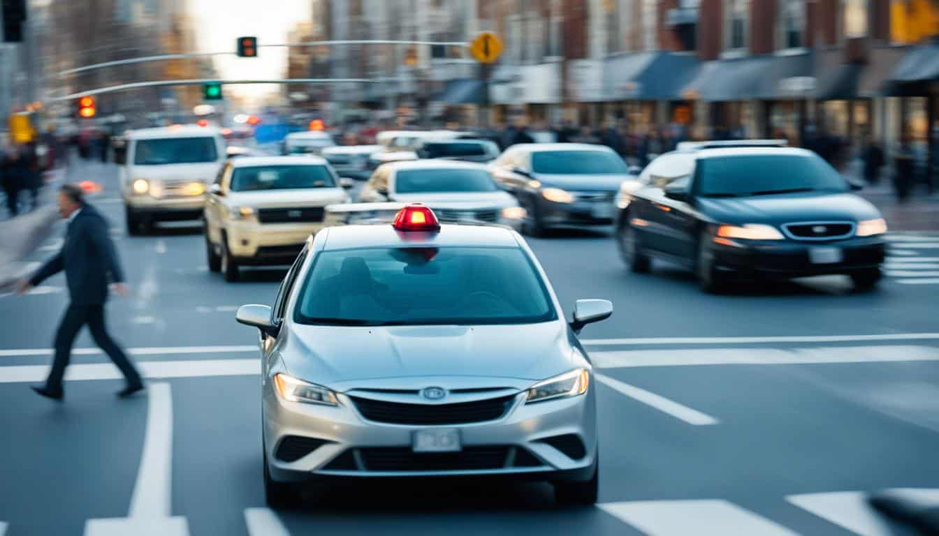 when a pedestrian walks out into the street in violation of the law ...